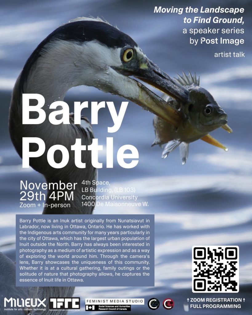 Artist Talk With Barry Pottle - Milieux