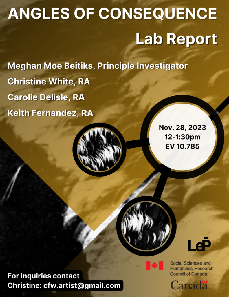 Angles of Consequence: Lab Report - LePARC - Milieux